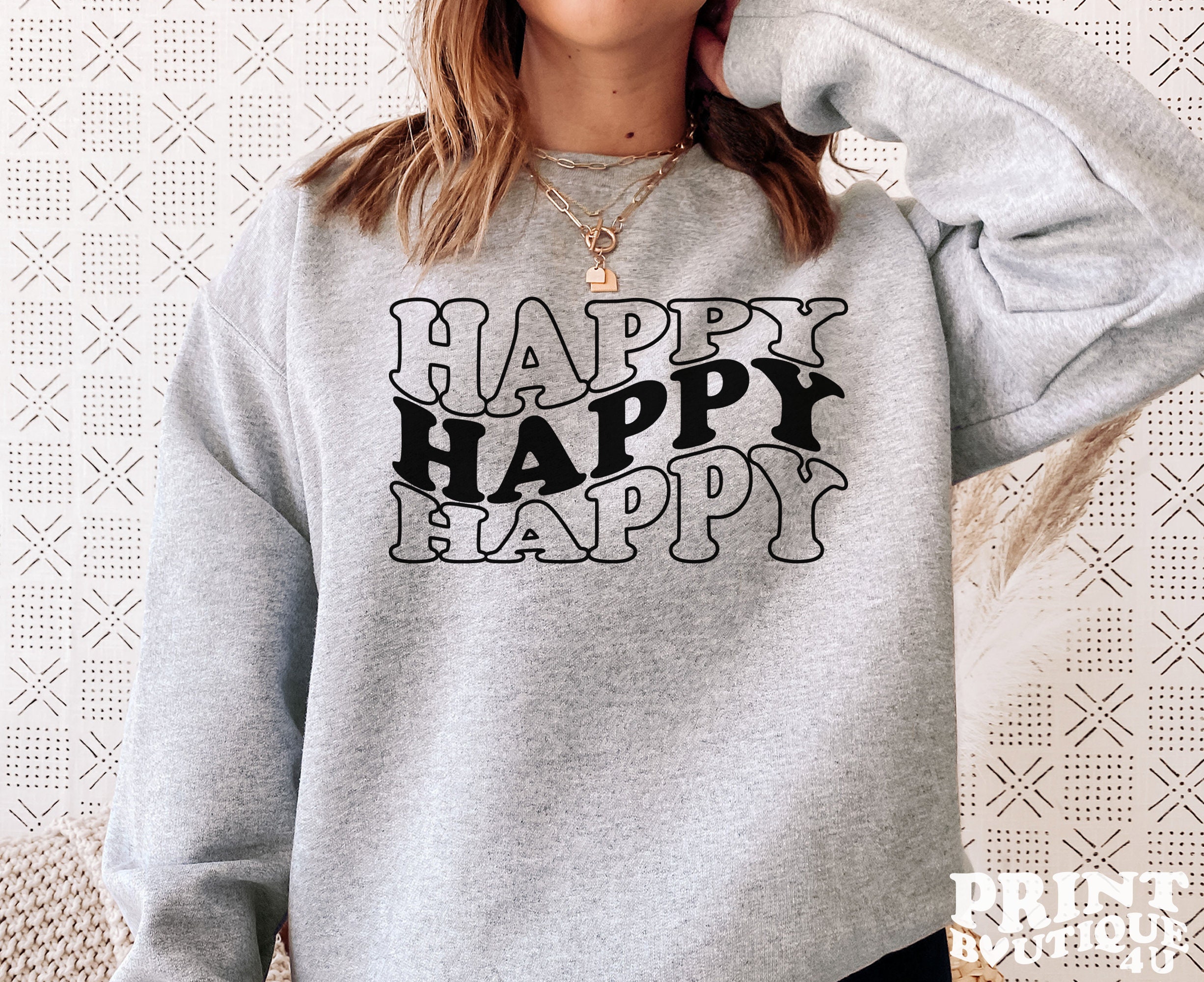 Happy SVG File Instant Download Choose Happy Cut File for - Etsy