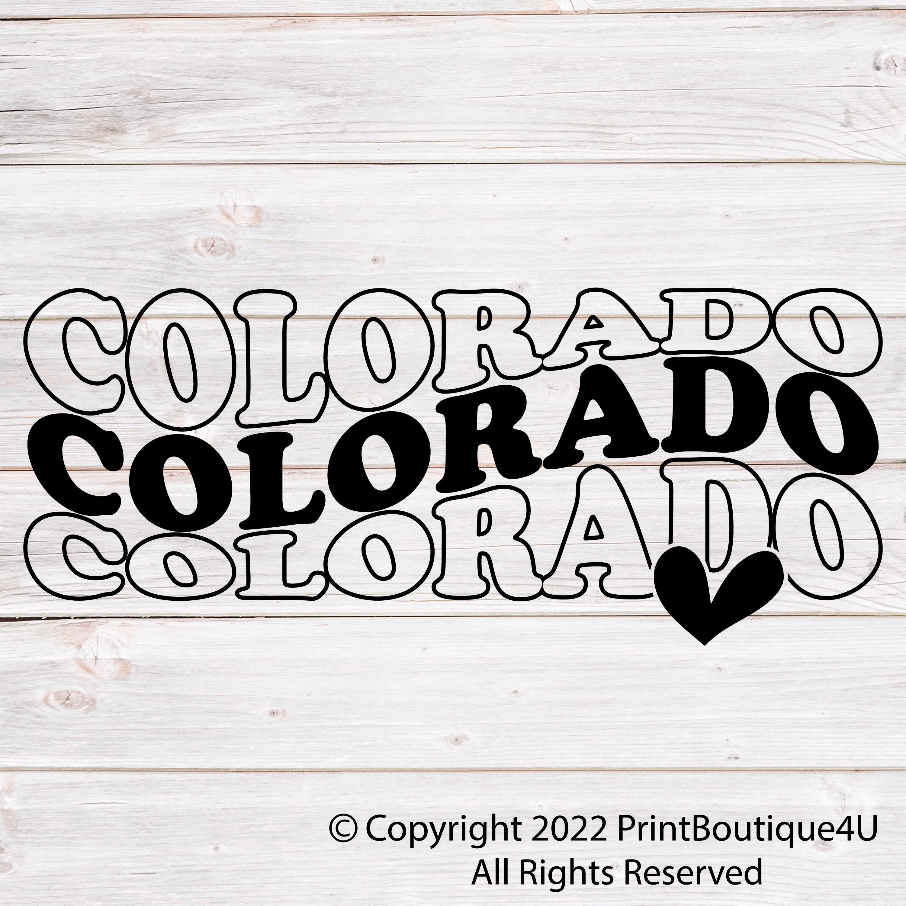 Colorado SVG PNG PDF Love Colorado Svg Colorado Shirt Svg - Etsy