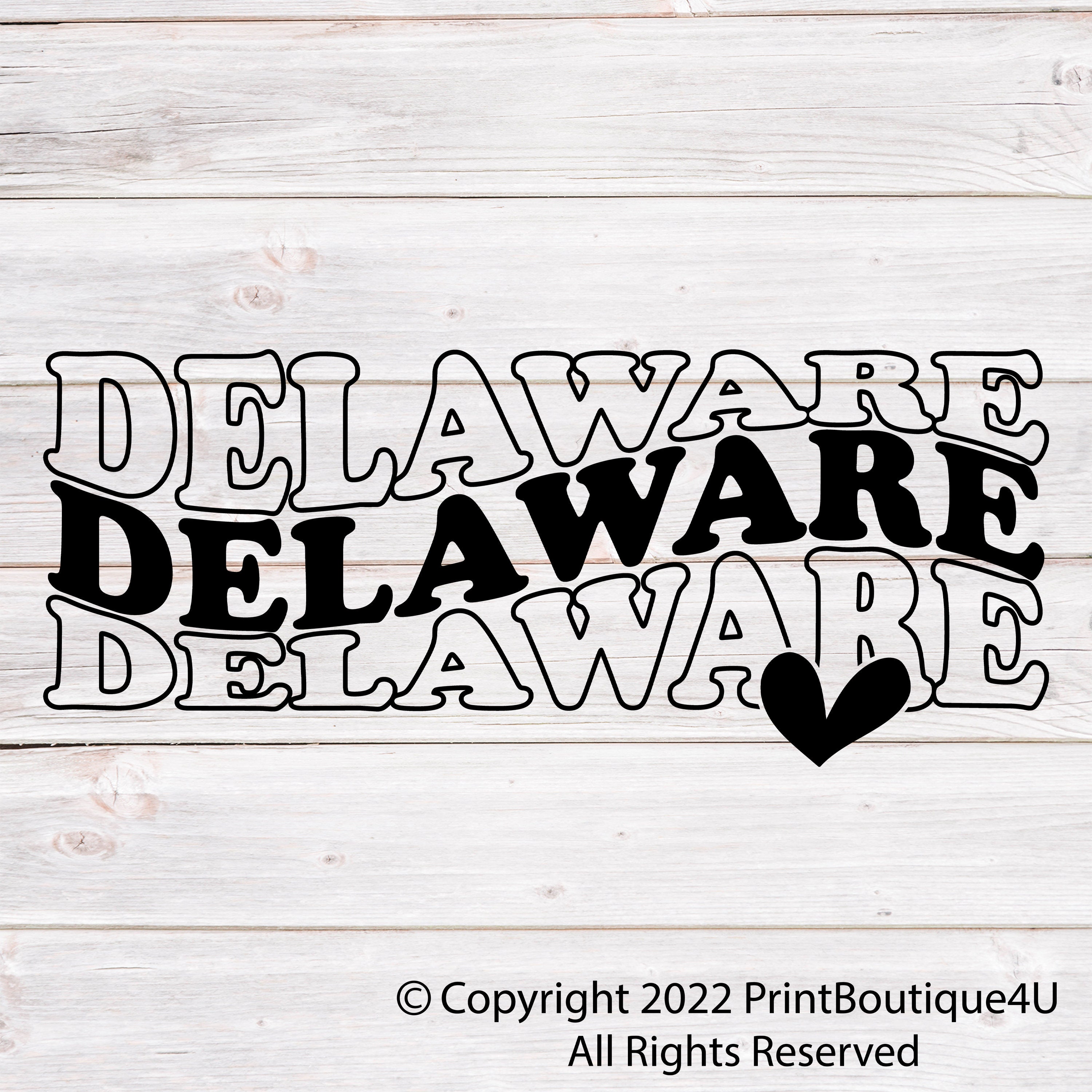 Delaware SVG PNG PDF Love Delaware Svg Delaware Shirt Svg - Etsy