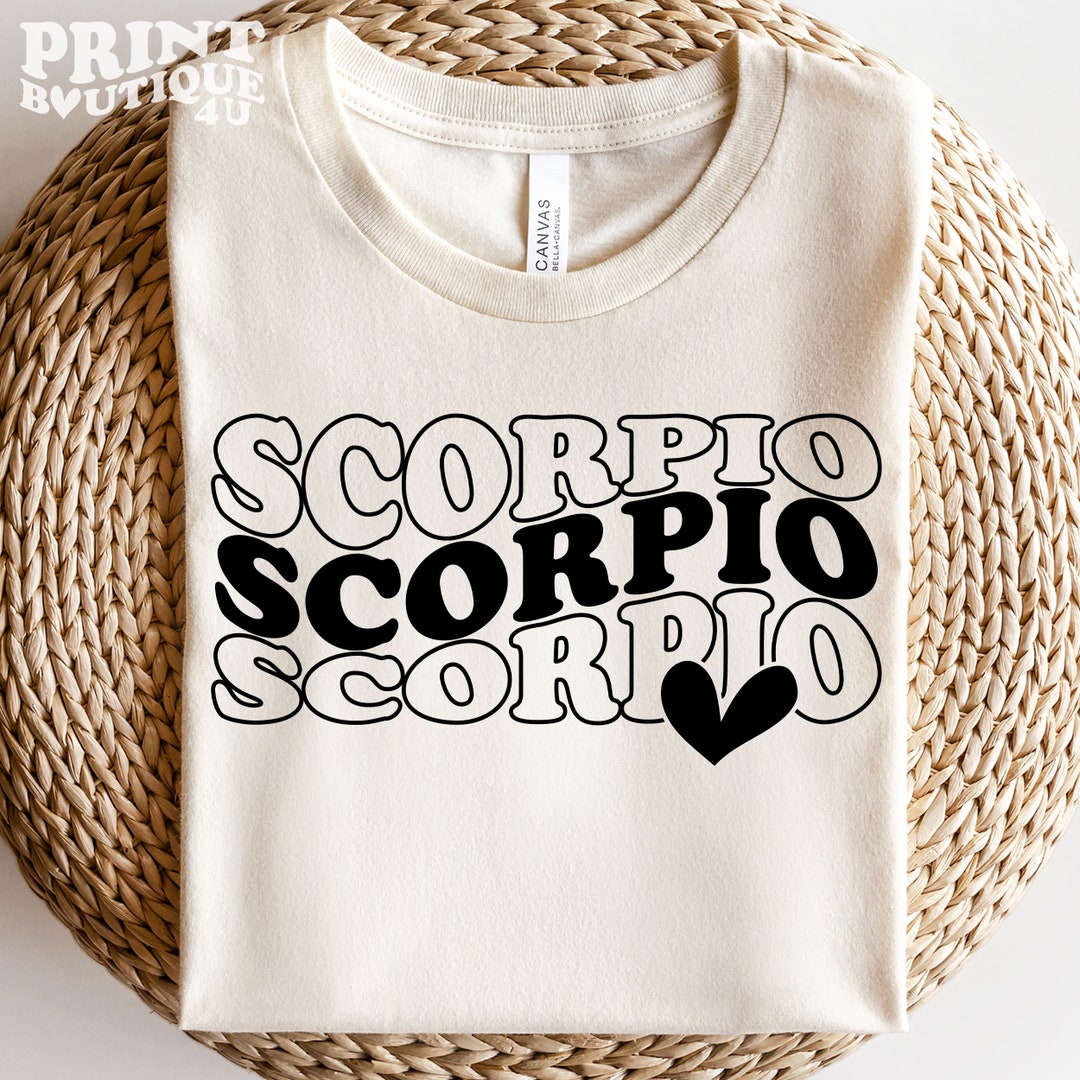 Scorpio SVG PNG, Zodiac Sign Svg, Shirt SVG Cut File for Cricut ...