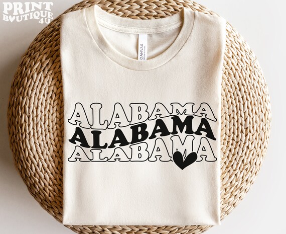 Alabama SVG PNG PDF Love Alabama Svg Alabama Shirt Svg - Etsy