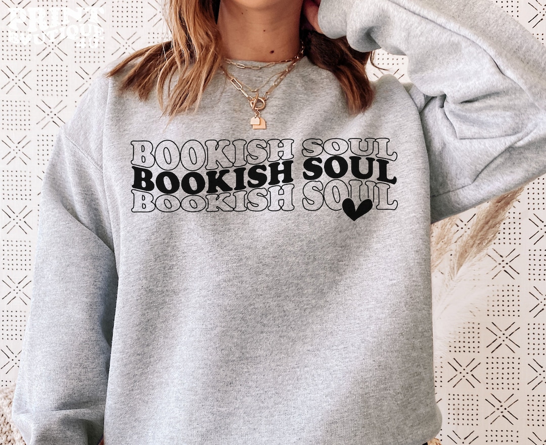 Bookish Soul SVG File, PNG PDF, Book Lover Svg, Funny Book Quote Svg ...