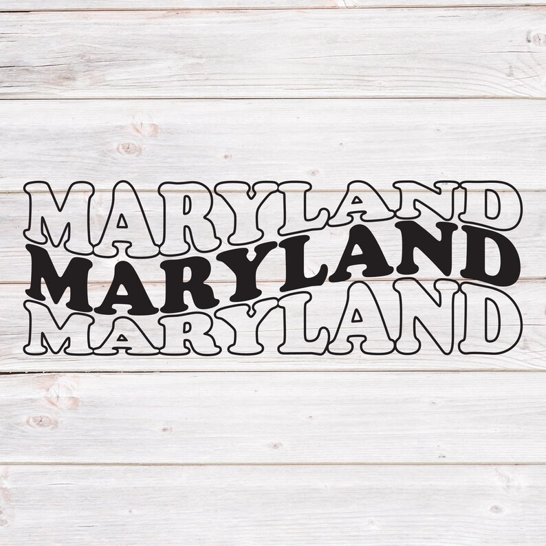 Maryland SVG PNG PDF Love Maryland Svg Maryland Shirt Svg - Etsy