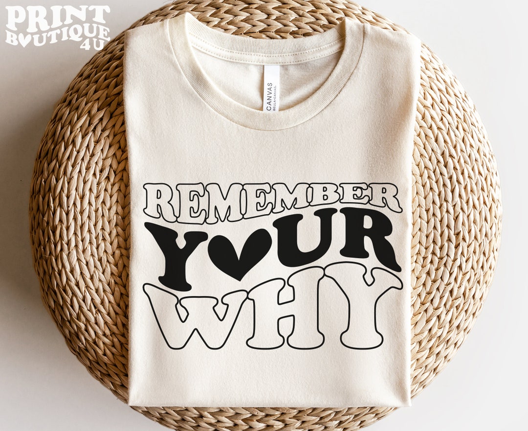 Remember Your Why SVG File Instant Download, Self Love Cut File for ...