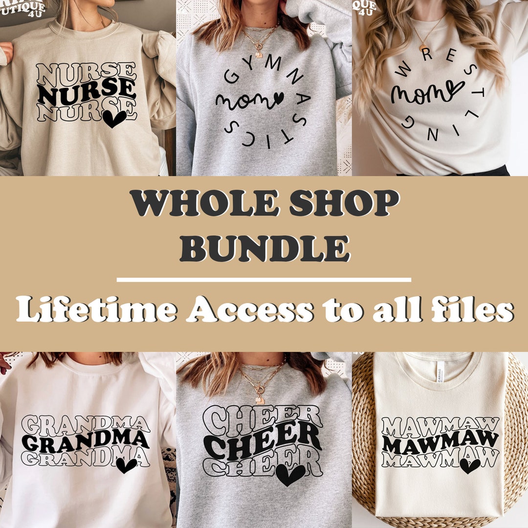 Whole Shop SVG Files for Instant Download, Entire Store Bundle With 600 ...