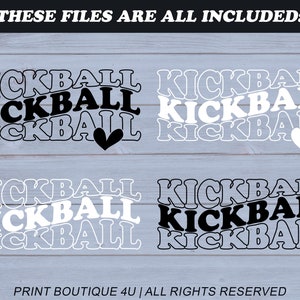 Kickball SVG PNG, Love Kickball Svg, Kickball Game Svg, Wavy Stacked ...