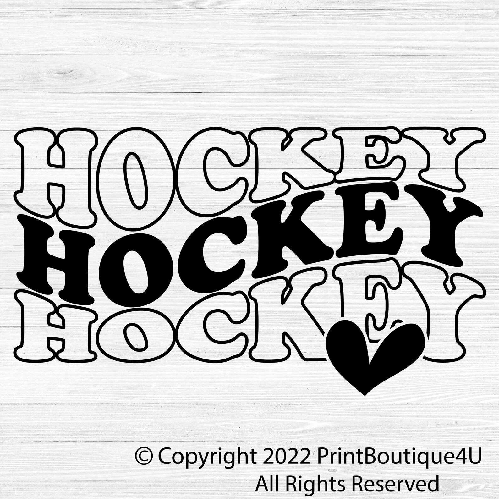 Hockey SVG PNG PDF Love Hockey Svg Hockey Shirt Svg Hockey - Etsy