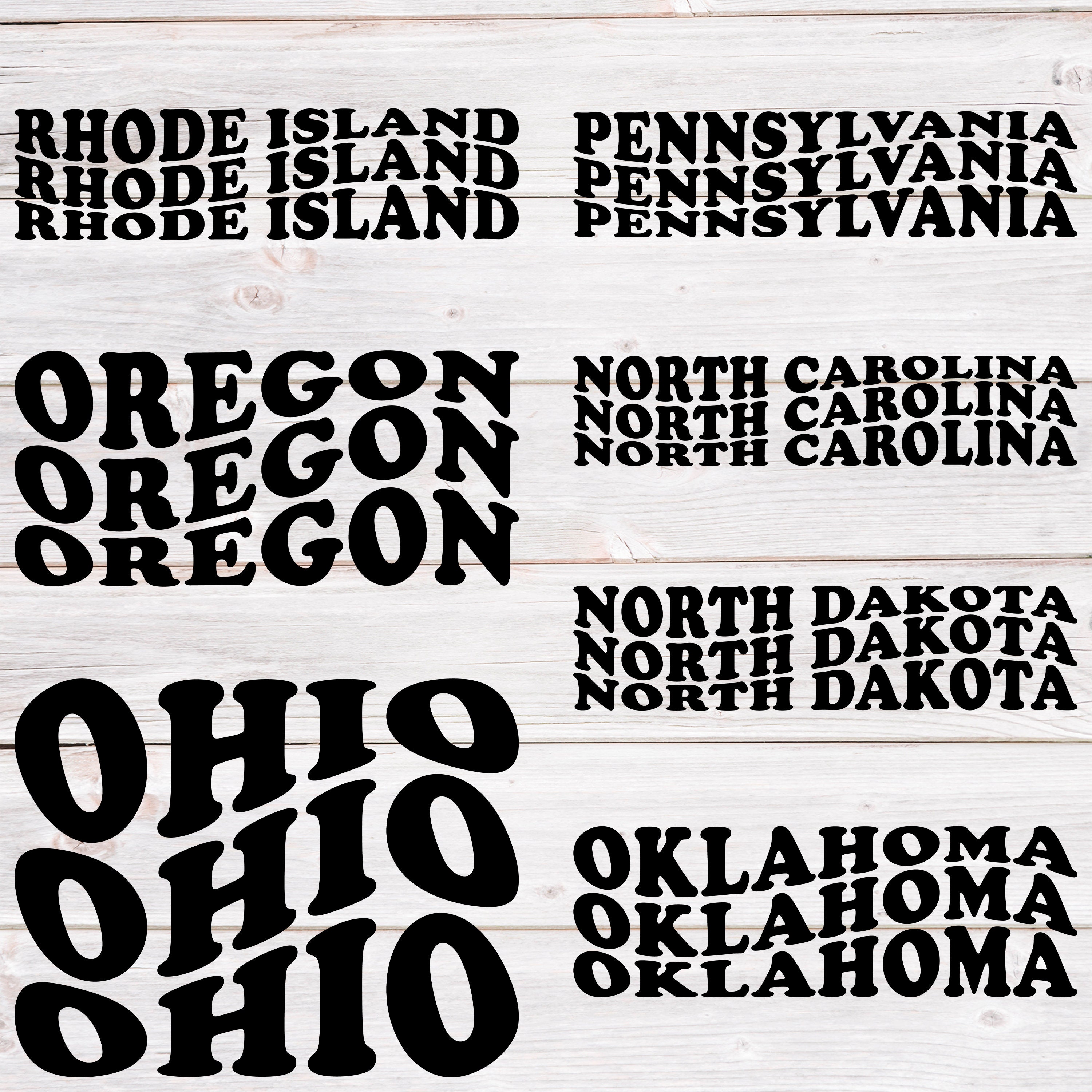 US States Bundle Svg Png Pdf USA Shirt Designs US States - Etsy