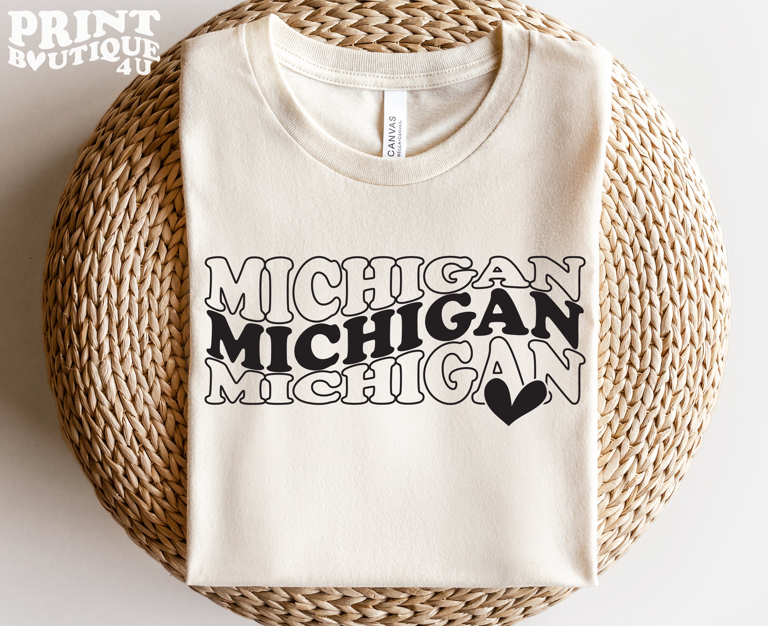 Michigan SVG PNG PDF, Love Michigan Svg, Michigan Shirt Svg, Shirt ...