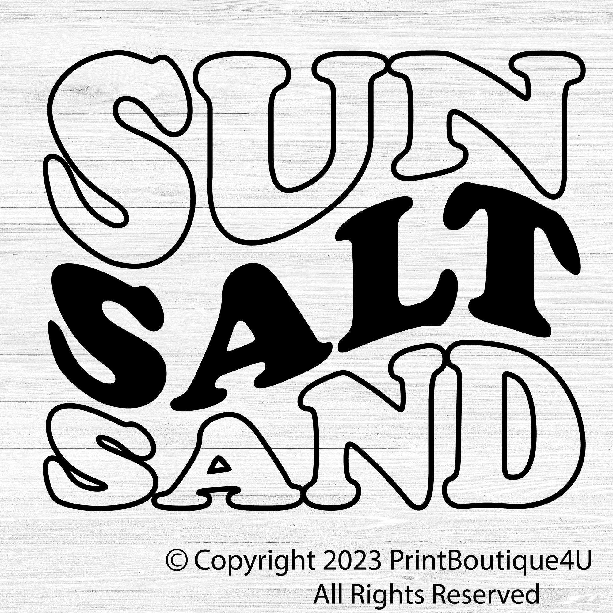 Sun Salt Sand SVG PNG PDF Summer Svg Vacation Svg Summer - Etsy Australia