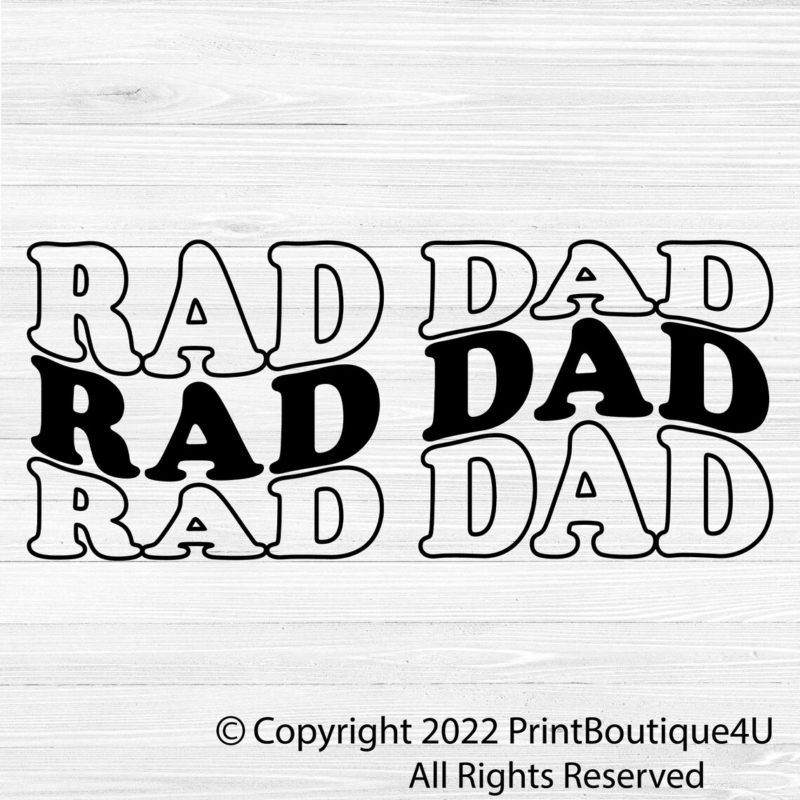 Rad Dad SVG PNG PDF Dad Svg Father Svg Dad Shirt Svg Best - Etsy