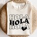 Hola SVG PNG PDF Design for Cricut Crafts & Shirts | Spanish Greeting ...