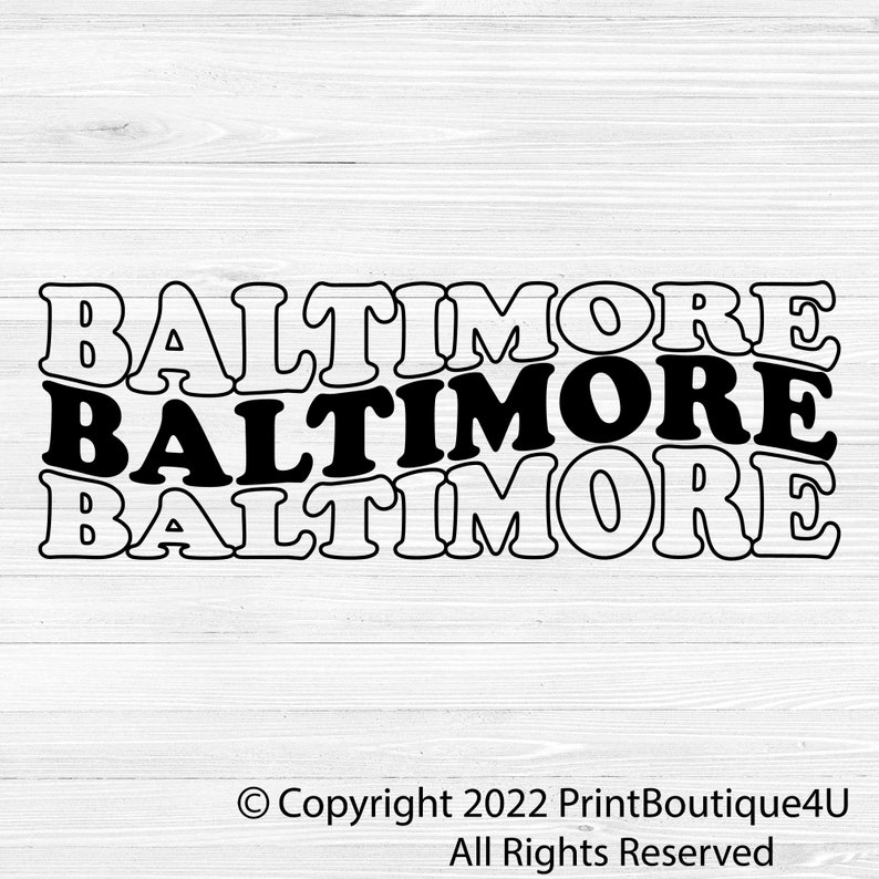 Baltimore SVG PNG PDF Love Baltimore Svg Baltimore Shirt - Etsy
