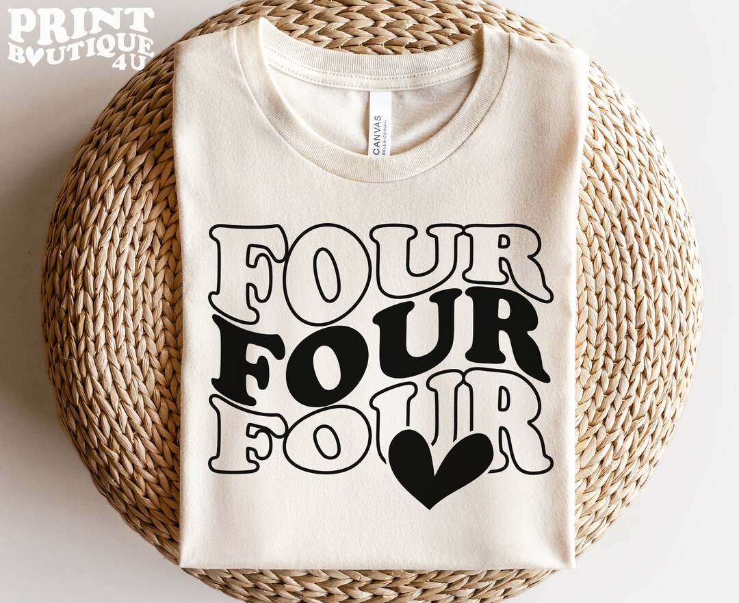 4th Birthday SVG PNG PDF, Four Svg, 4 Svg, Birthday Girl Shirt Svg ...