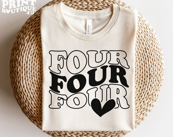 4 Cat SVG File | 4th Birthday SVG | Cat SVG | Digital Download | Svg ...
