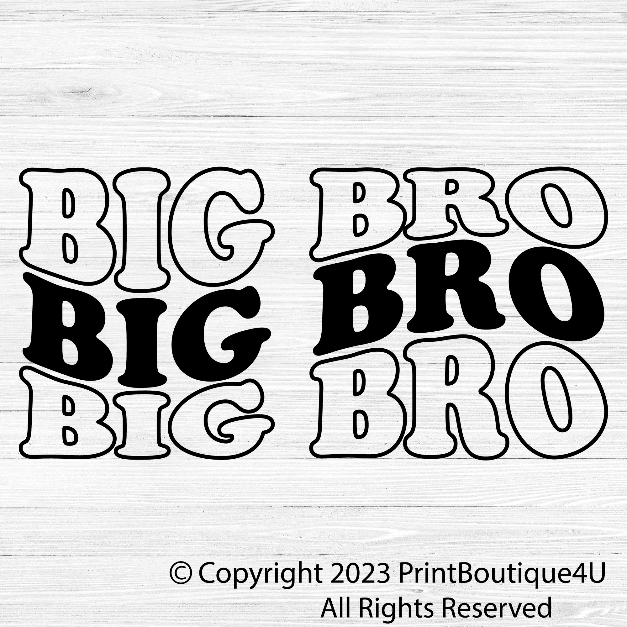 Big Bro SVG PNG PDF Big Brother Svg Baby Announcement Svg - Etsy UK