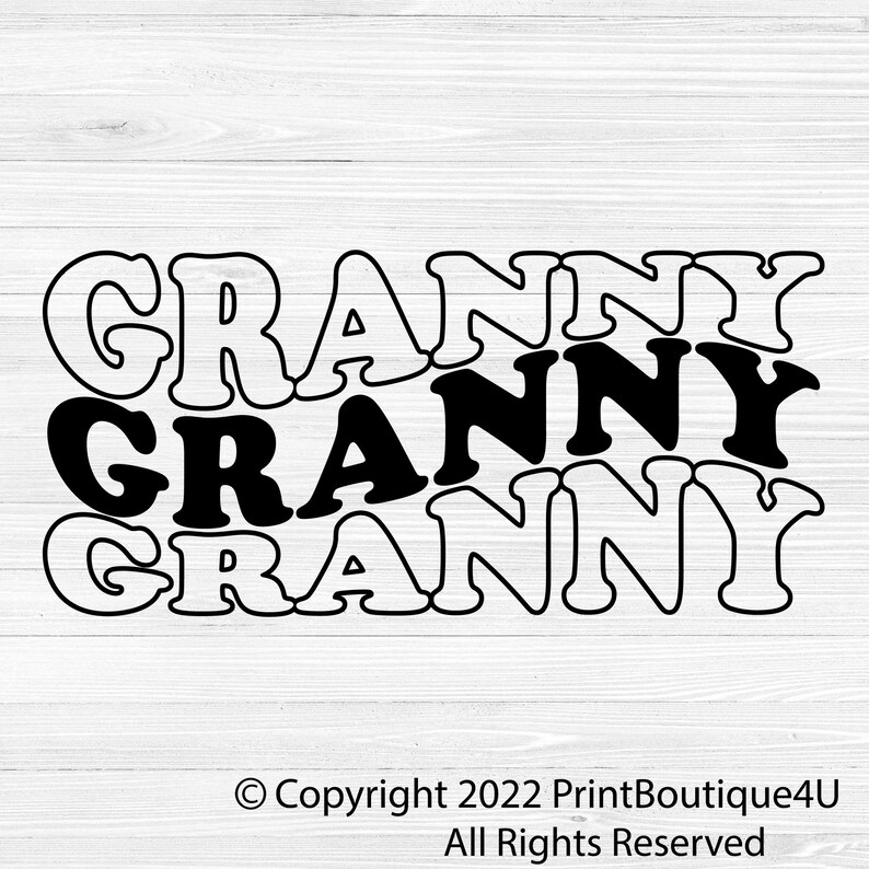Granny SVG File Instant Download Granny Cut File for Cricut - Etsy