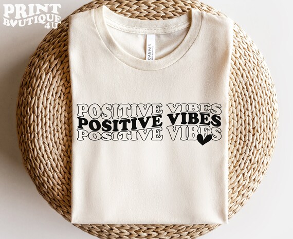 Positive Vibes SVG PNG PDF Inspirational Svg Positive Svg - Etsy
