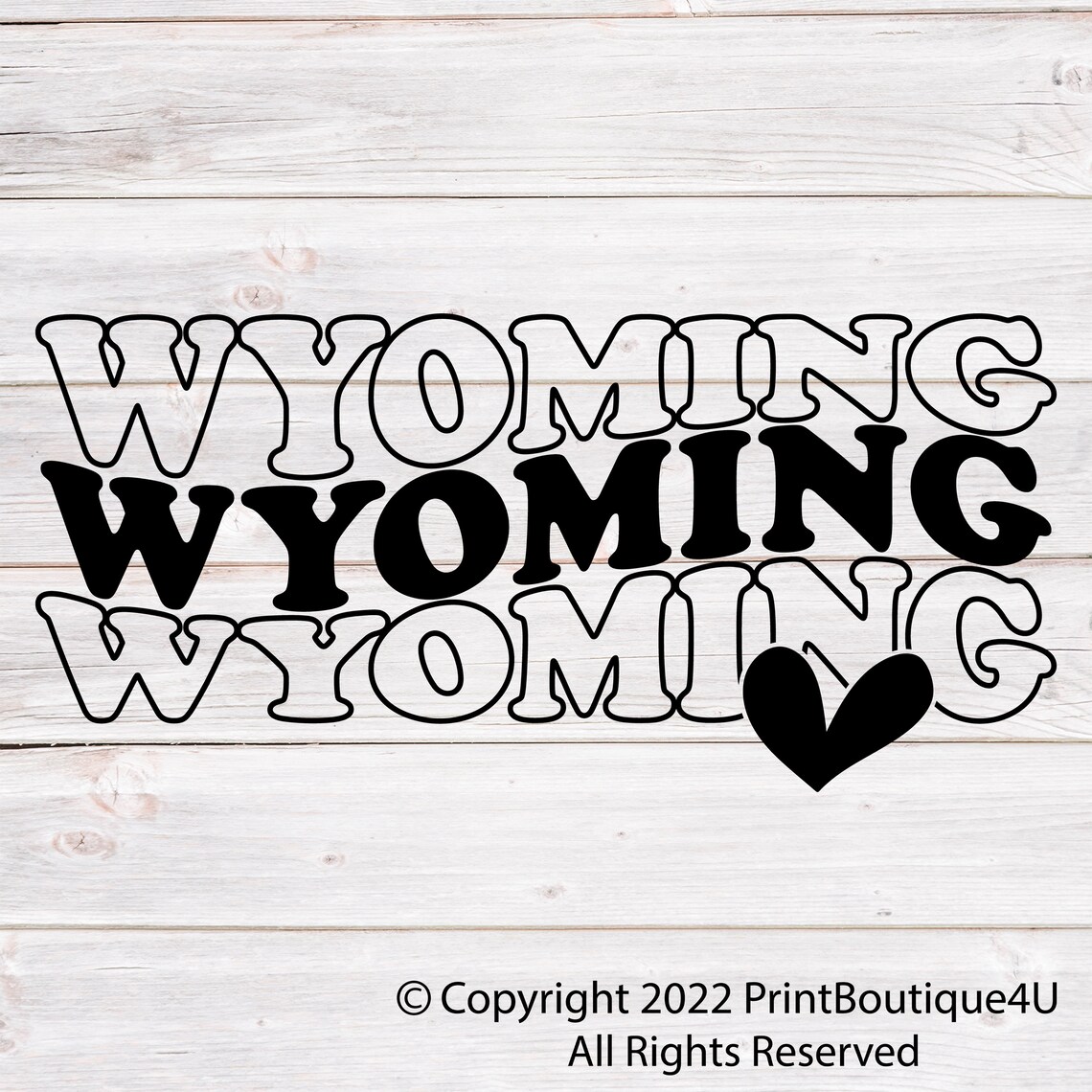 Wyoming SVG PNG PDF Wyoming State Svg Love Wyoming Svg - Etsy