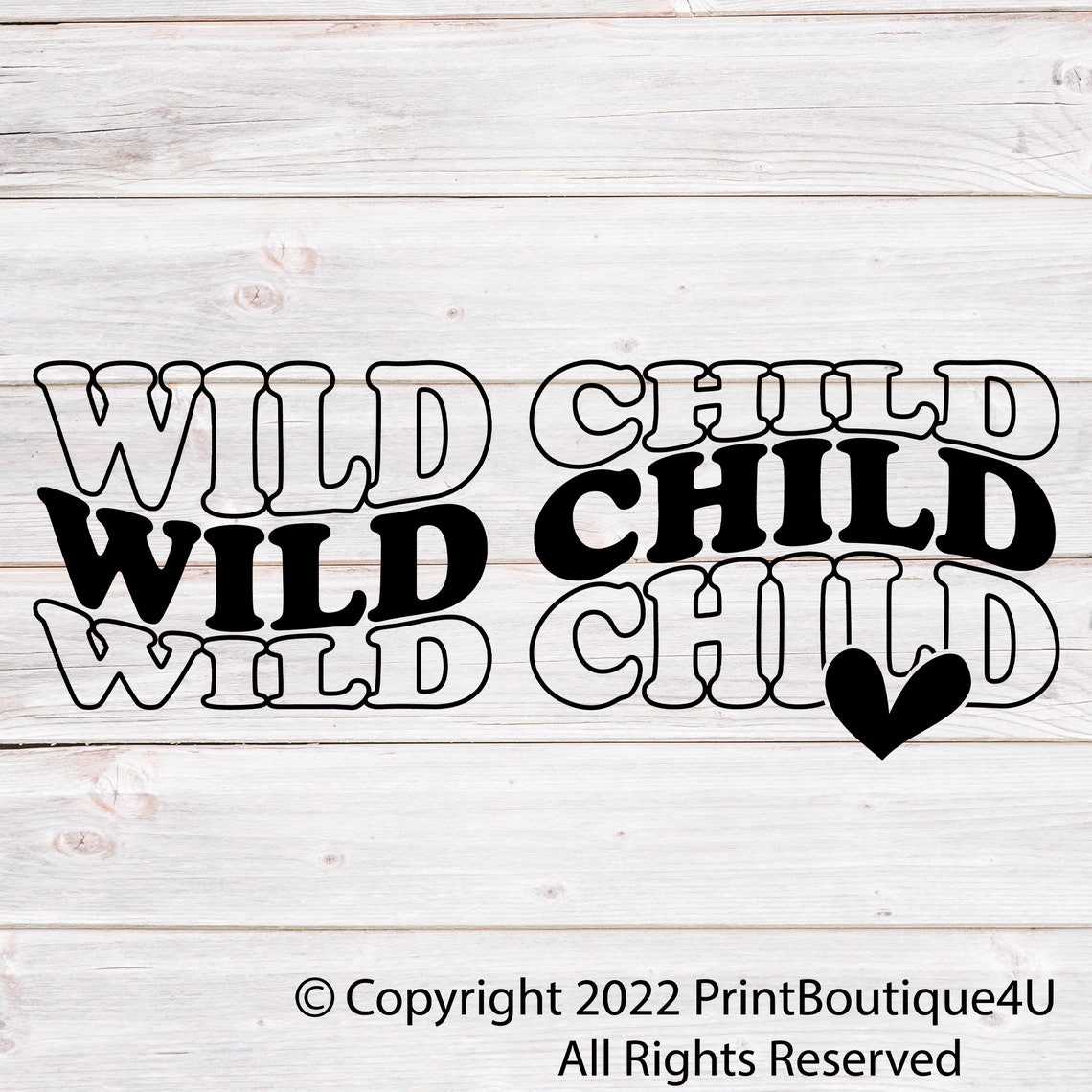 Wild Child SVG File Instant Download Wild Child Cut File for - Etsy