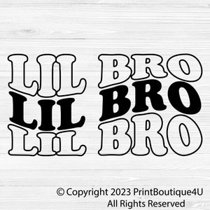 Lil Bro SVG PNG PDF, Little Brother Svg, Baby Svg, Siblings Svg ...