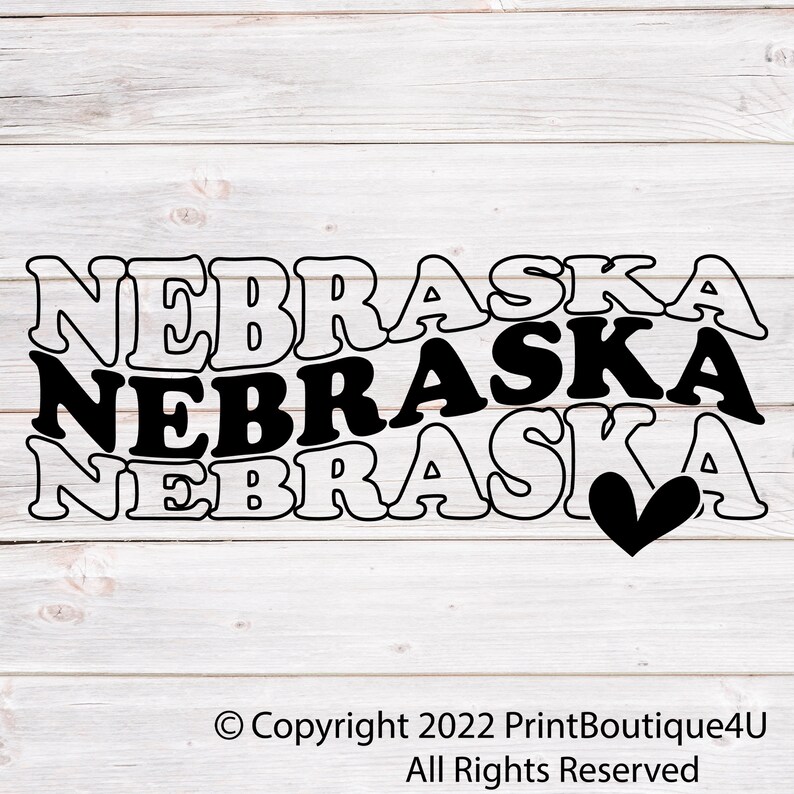 Nebraska SVG PNG PDF Love Nebraska Svg Nebraska Shirt Svg - Etsy