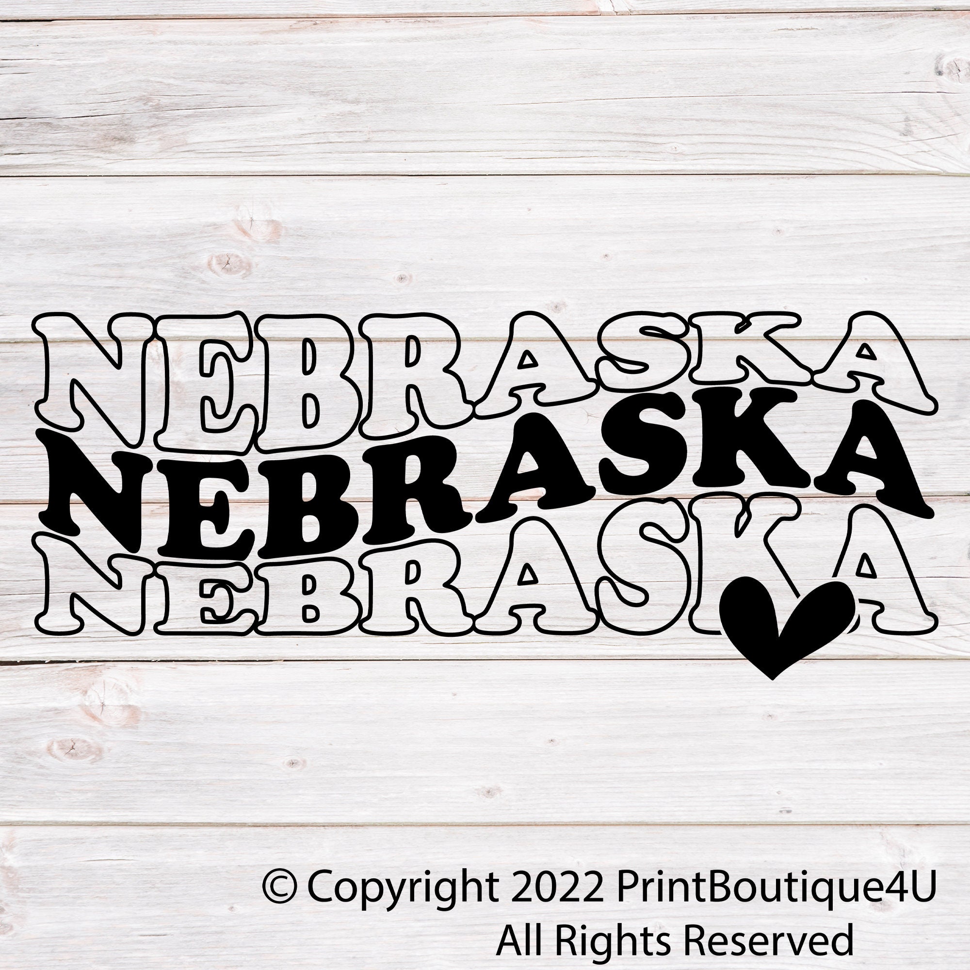 Nebraska SVG PNG PDF Love Nebraska Svg Nebraska Shirt Svg - Etsy