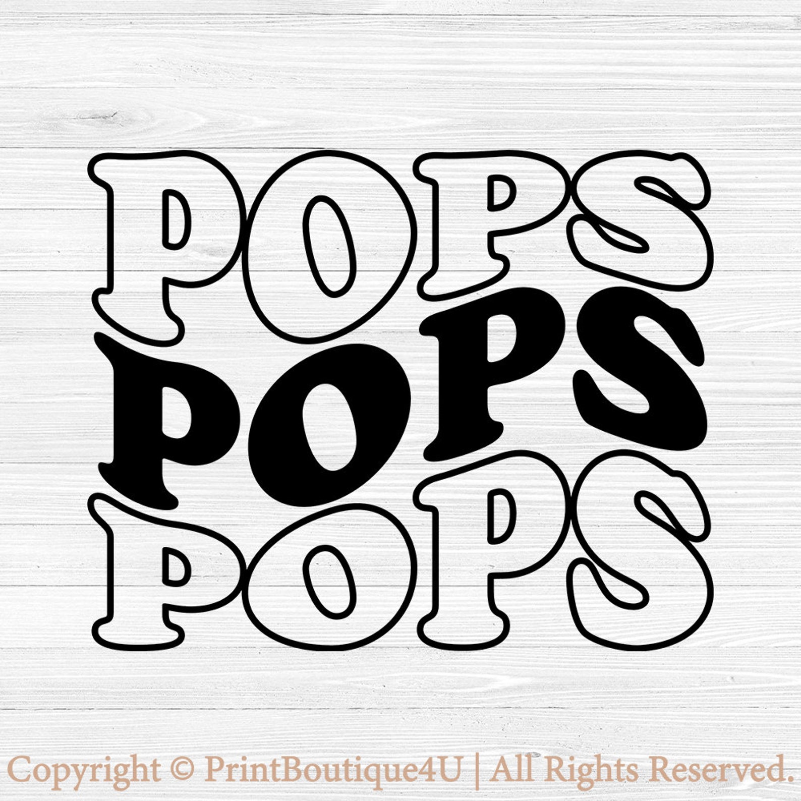 Pops SVG PNG PDF, Father Cut File for Cricut, Funny Svg, Dad Svg, Papa ...