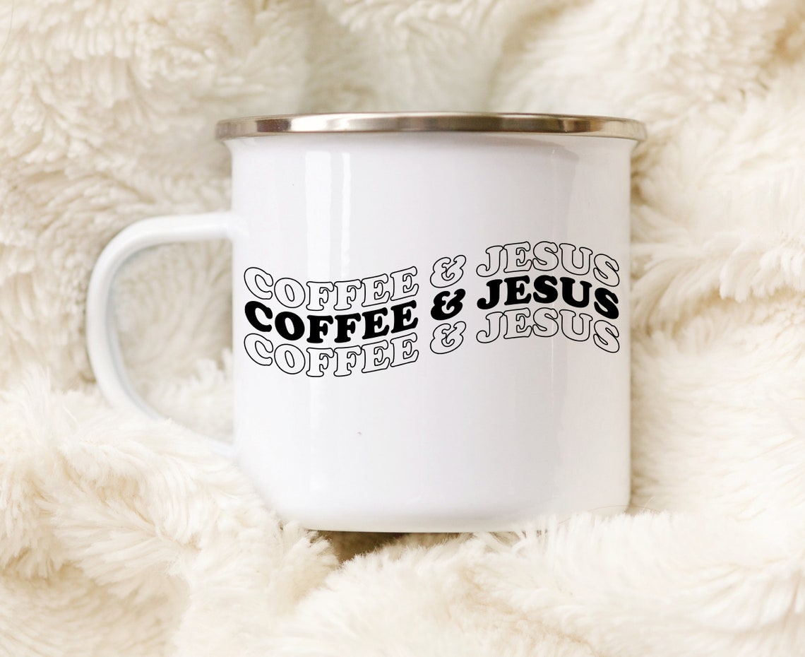 Coffee and Jesus SVG PNG PDF Coffee Svg Christian Svg Jesus - Etsy