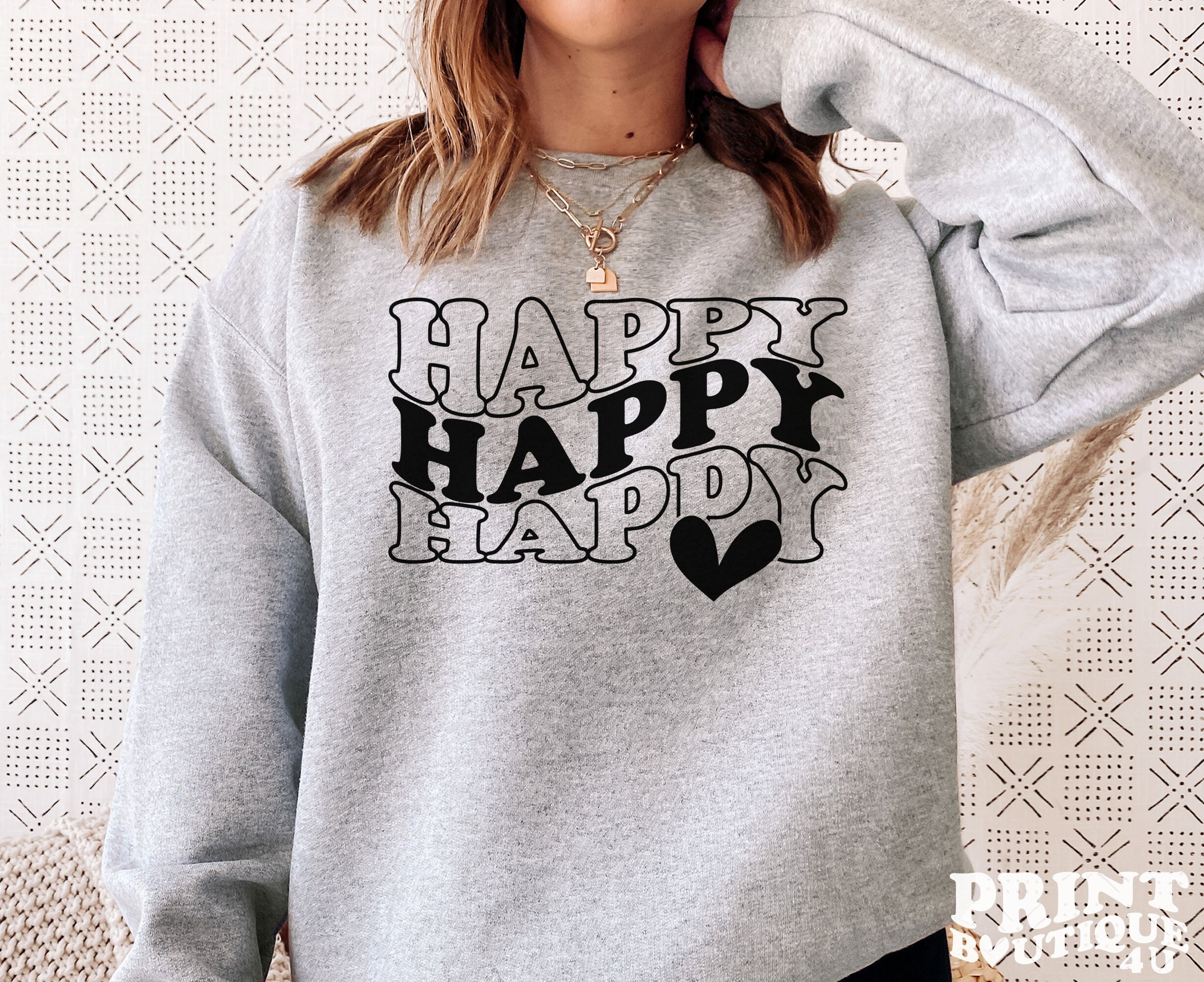 Happy SVG File Instant Download Choose Happy Cut File for - Etsy