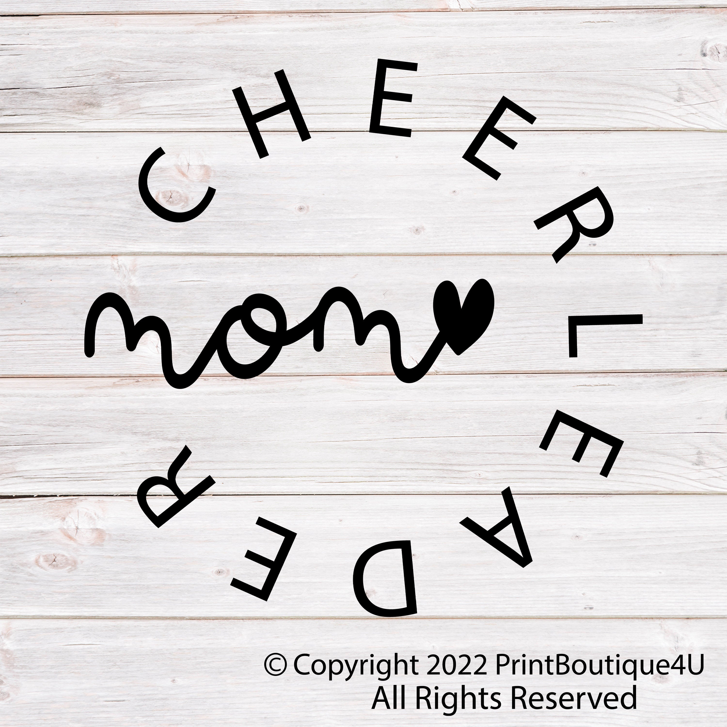 Cheerleader Mom SVG PNG PDF Cheerleader Svg Cheer Mom Svg - Etsy