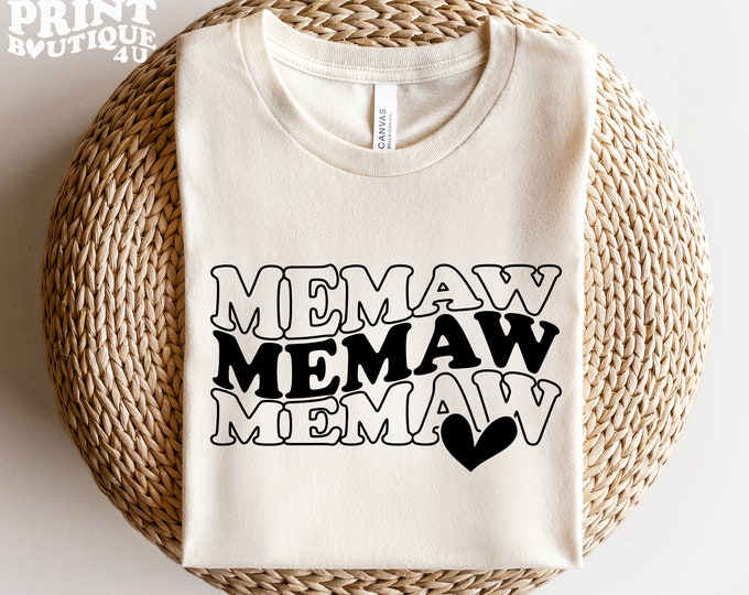 Custom SVG File MEMAW and Children's Names Svg Cut File Decal Tshirt ...