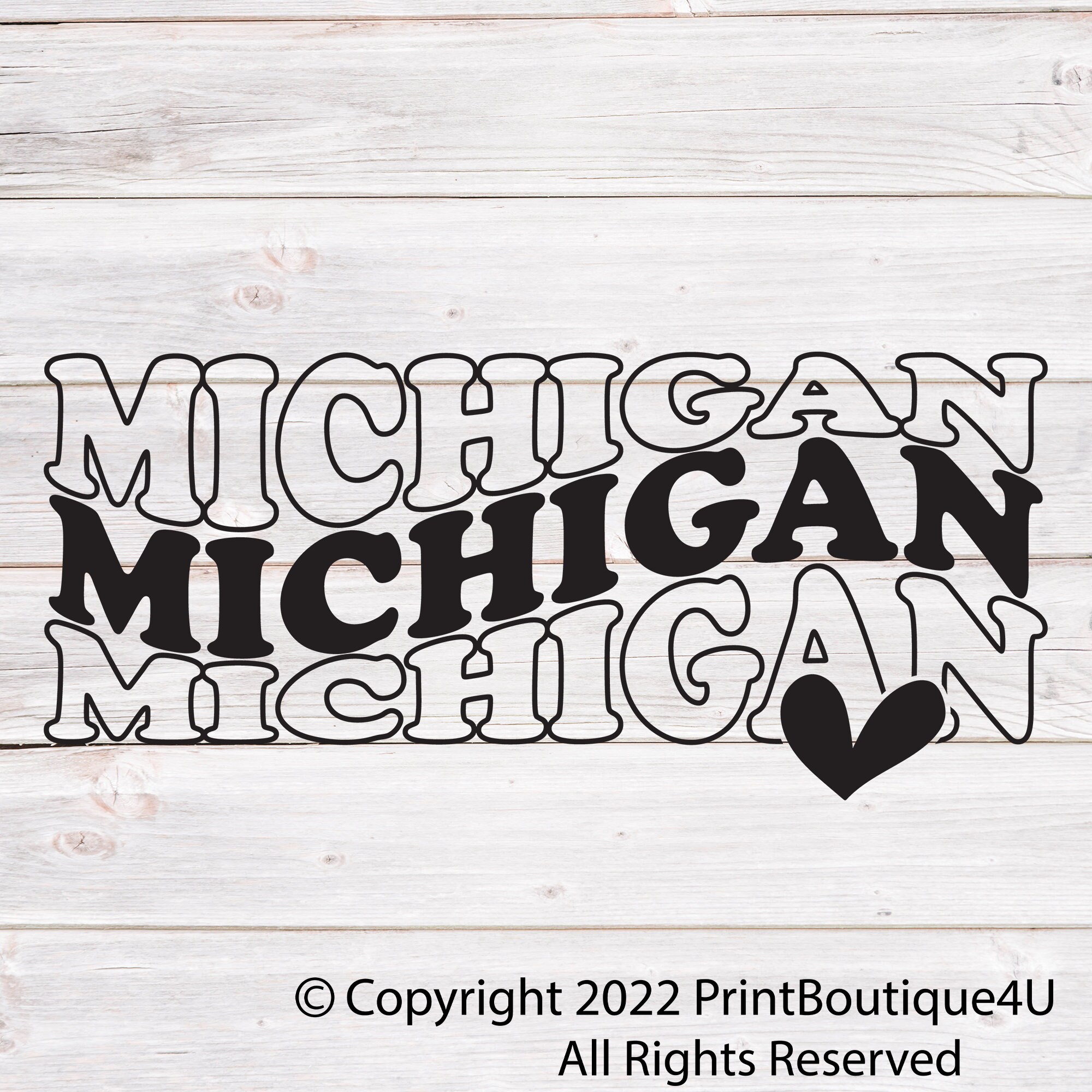 Michigan SVG PNG PDF, Love Michigan Svg, Michigan Shirt Svg, Shirt ...