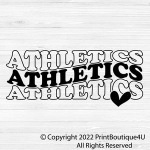 Athletics SVG PNG PDF, Love Athletics Svg, Athletics Shirt Cricut ...
