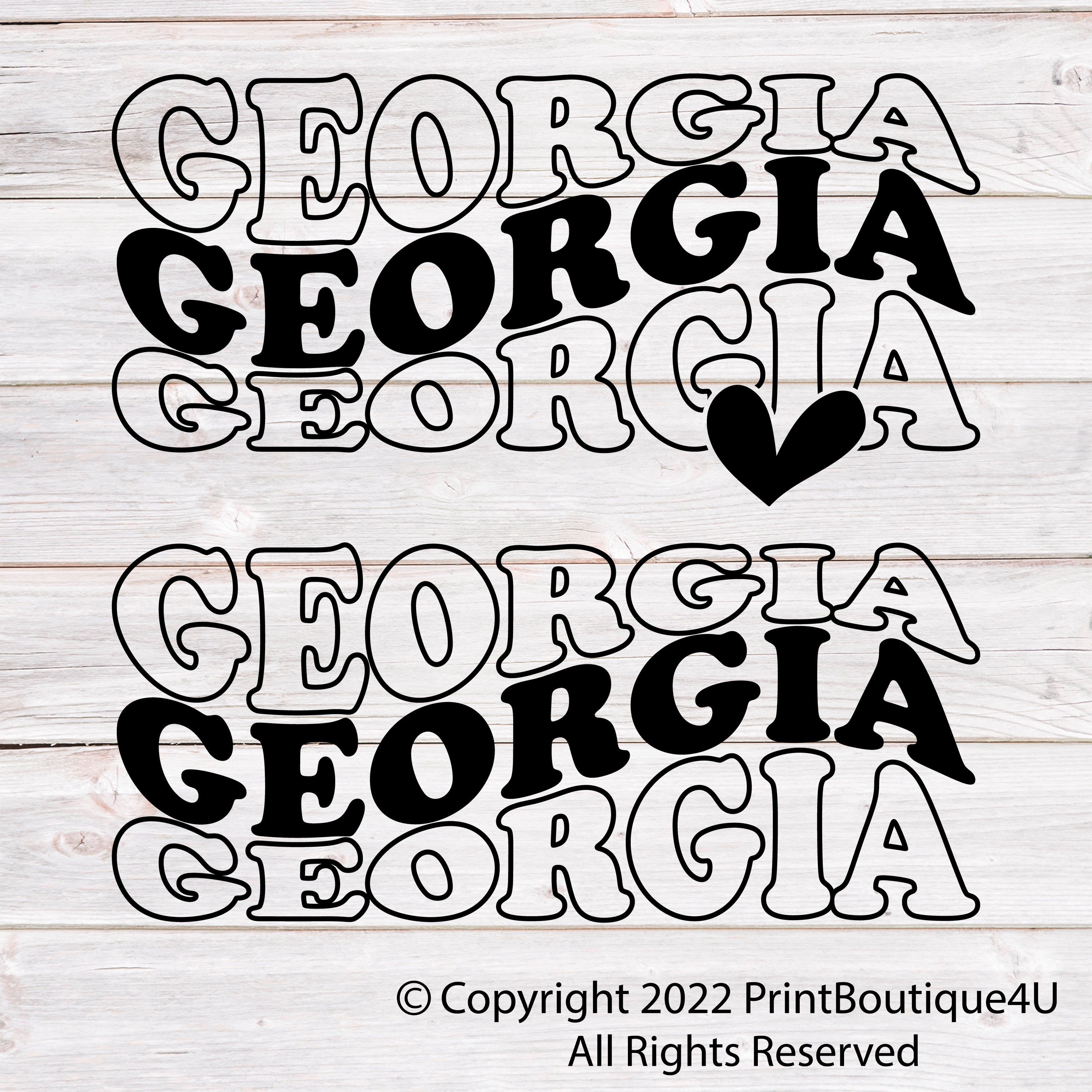 Georgia SVG PNG PDF Love Georgia Svg Georgia Shirt Svg - Etsy