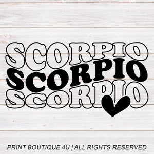 Scorpio SVG PNG, Zodiac Sign Svg, Shirt SVG Cut File for Cricut ...