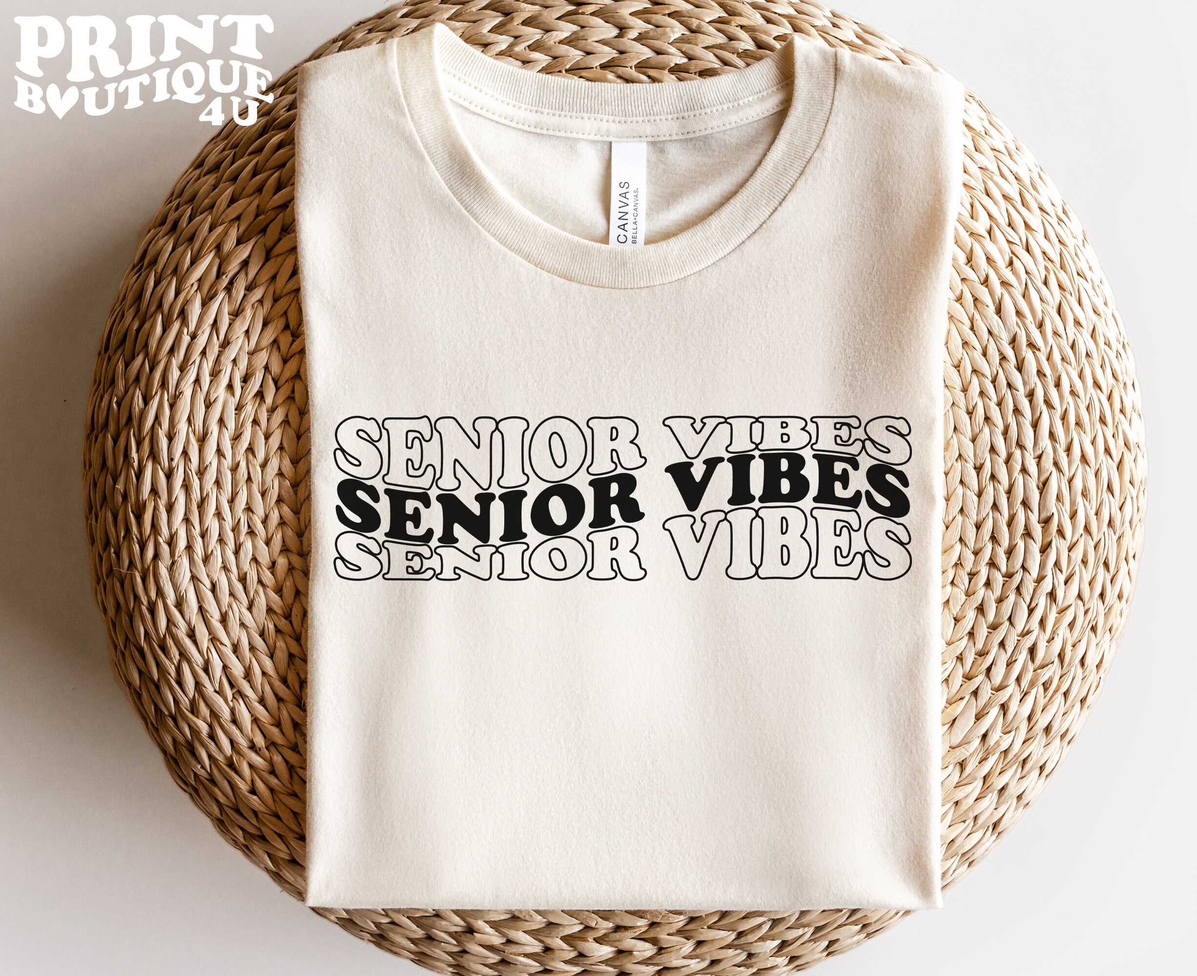 Senior Vibes SVG File Instant Download Senior Cut File for - Etsy