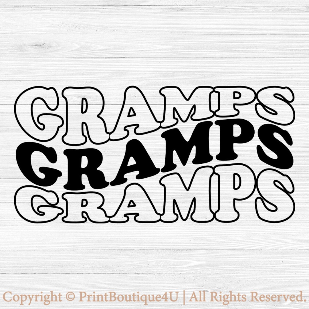 Gramps SVG PNG PDF, Grandpa Cut File for Cricut, Funny Granddad Svg ...
