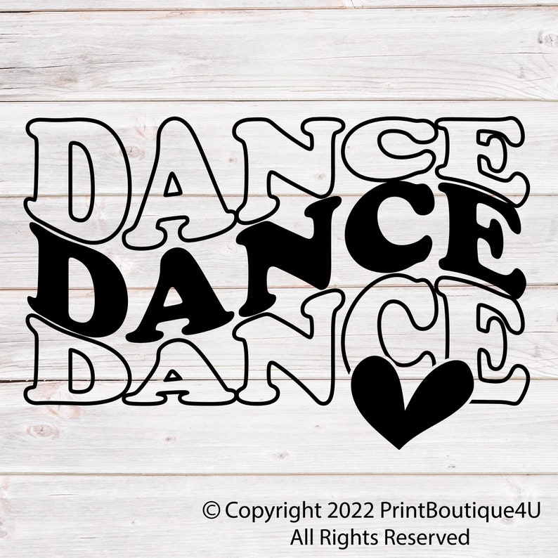 Dance SVG File Instant Download Dance Cut File for Cricut - Etsy