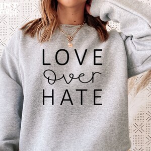 Love Over Hate Svg, Inspirational Svg, Love More Svg, Motivational Svg ...