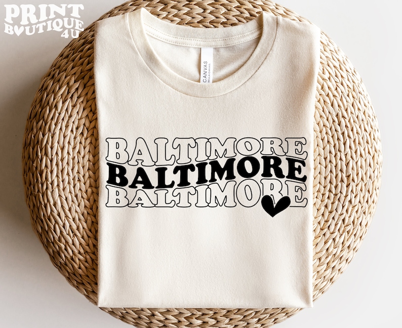 Baltimore SVG PNG PDF Love Baltimore Svg Baltimore Shirt - Etsy