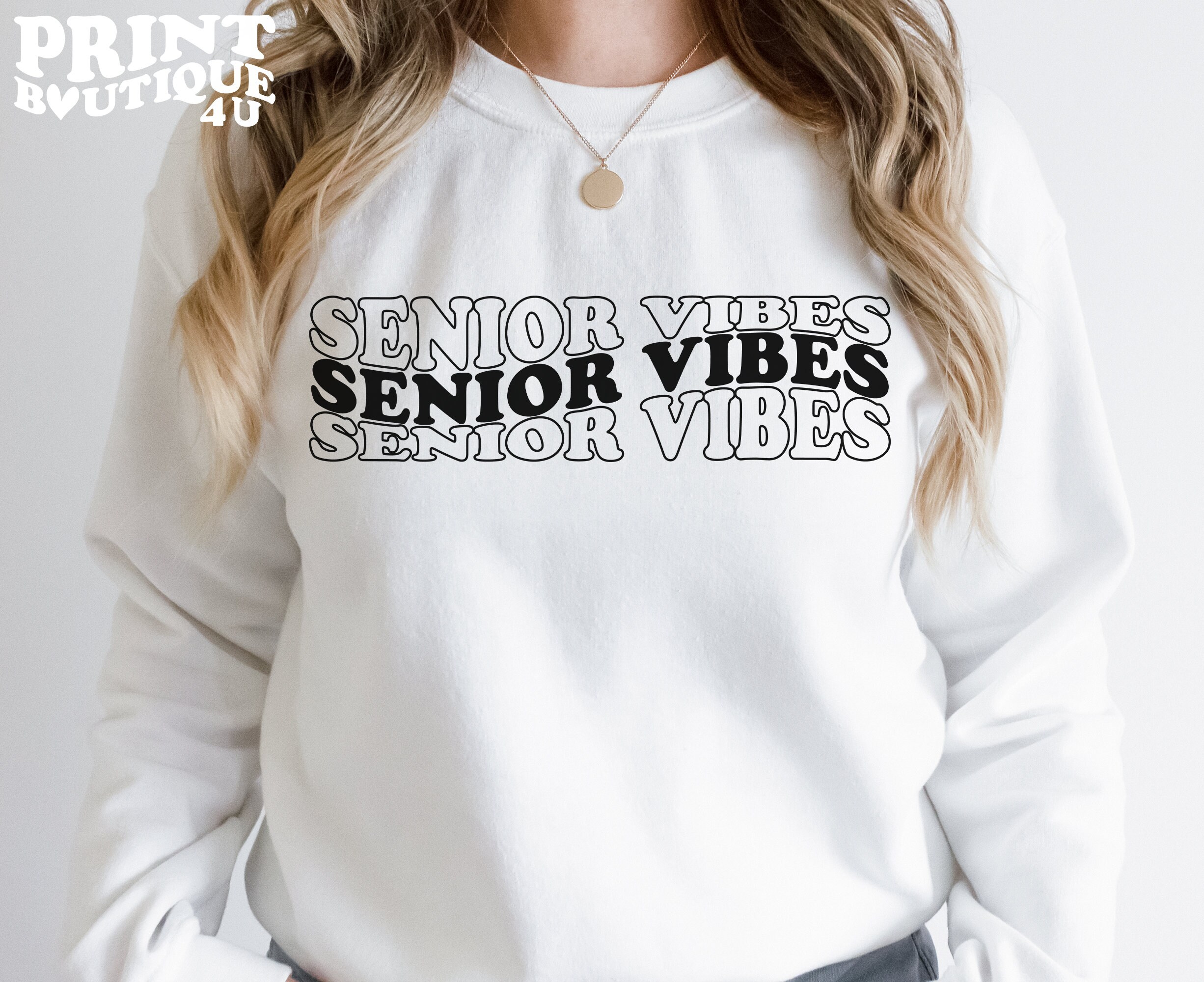 Senior Vibes SVG File Instant Download Senior Cut File for - Etsy