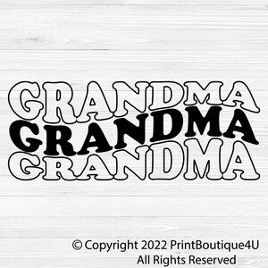 Grandma SVG PNG PDF, Grandma Cut File for Cricut, Grandma Life Svg ...