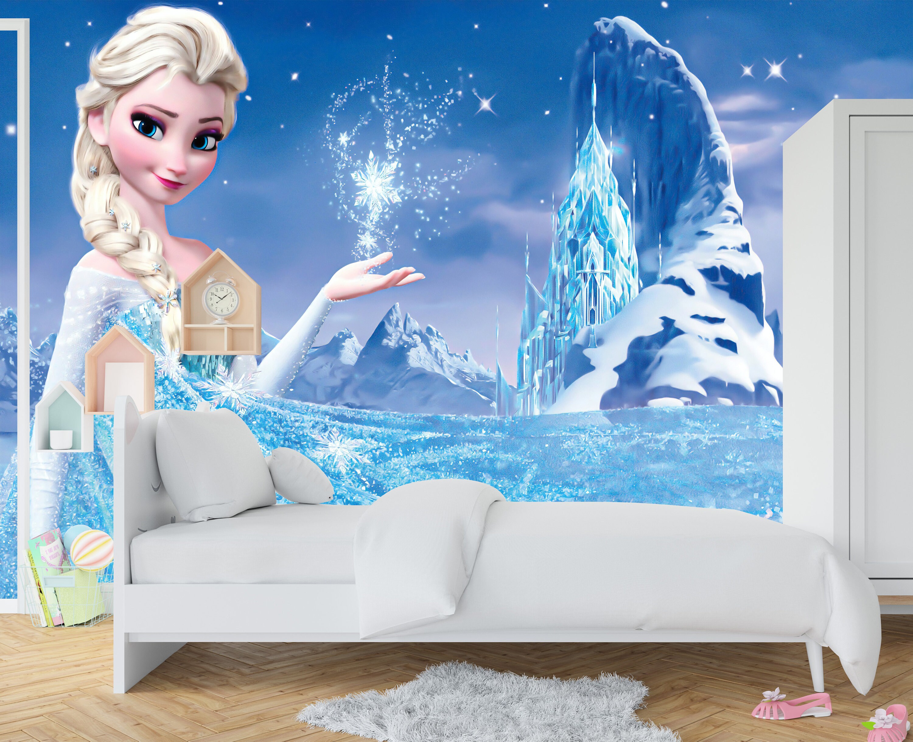 Elsa Kids Wallpaper, Kids Wallpaper Peel and Stick, Removable Wallpaper ...