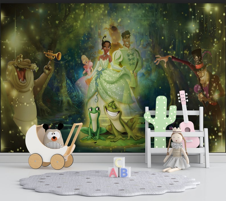 The Princess and the Frog Wallpaper, Kids Wallpaper Peel and Stick ...