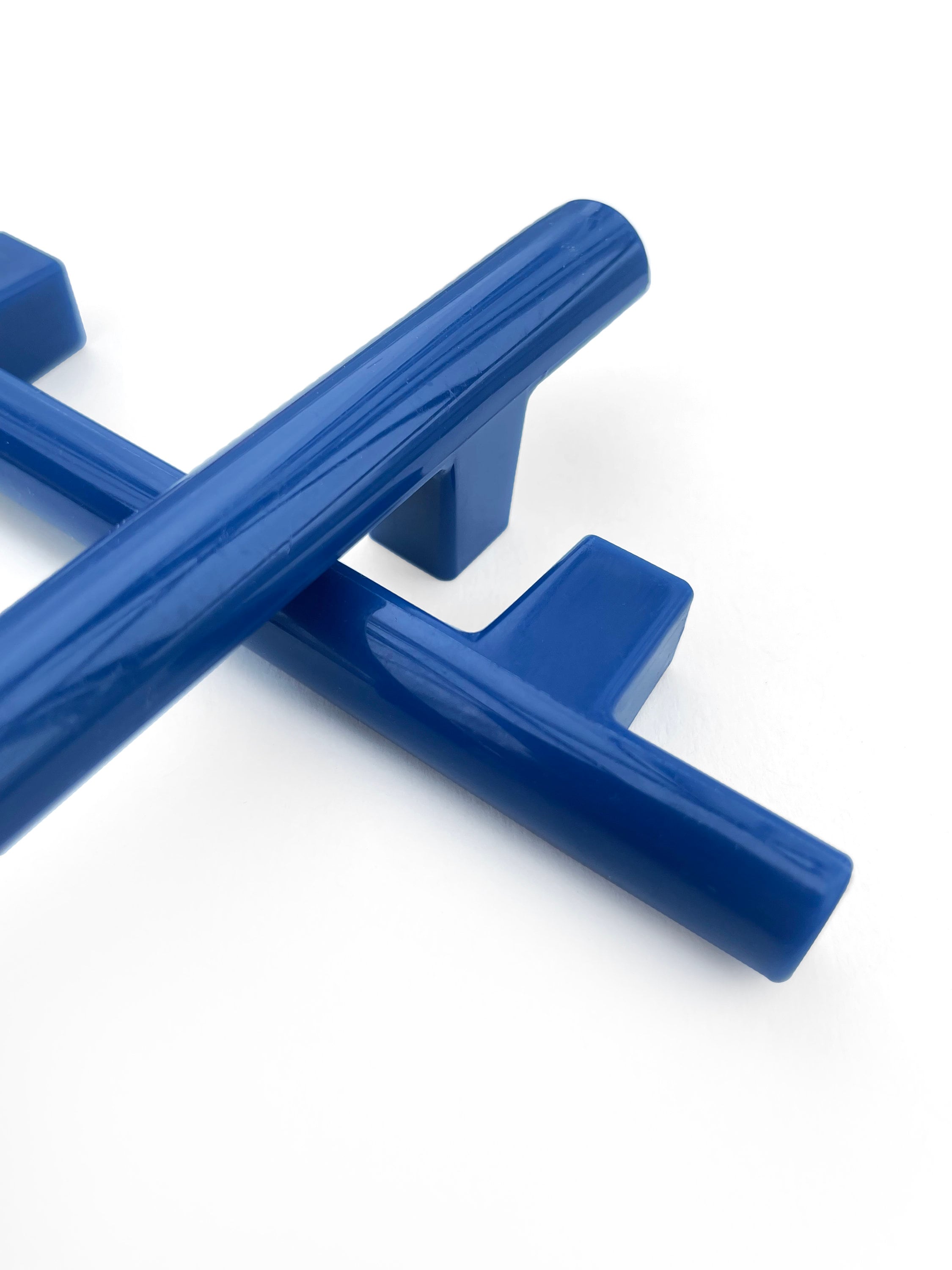 Set of Two 2 Retro Bar Cabinet/drawer Pulls Dark Blue Plastic 80s ...