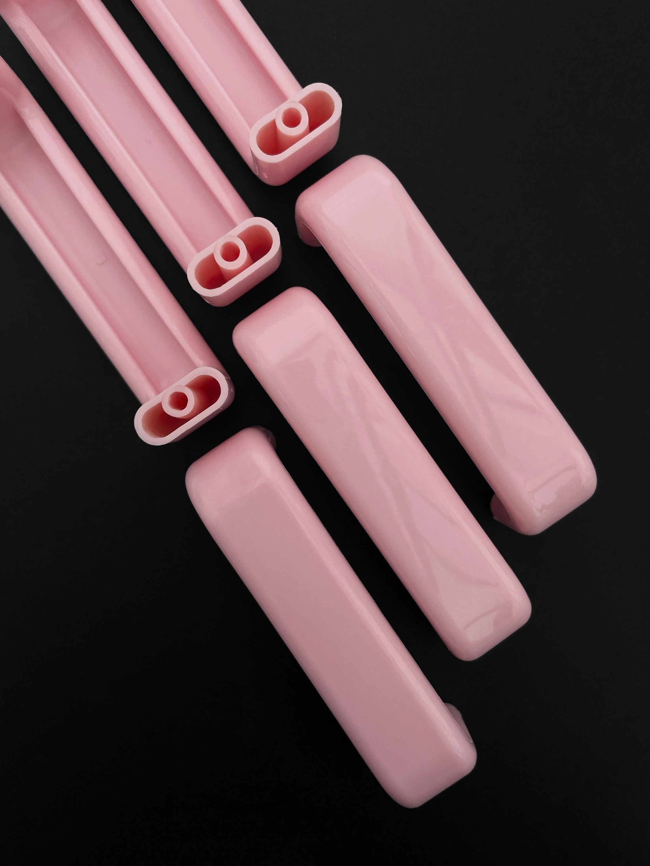 Set of Six 6 Retro Cabinet/drawer Square Arch Pulls Pink - Etsy