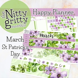 March St Patrick's Day - the Nitty Gritty Monthly - Happy Planner ...