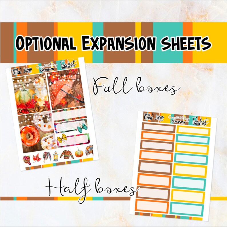 Cozy Fall Day-pocket Mini Weekly Kit Planner Stickers - Etsy