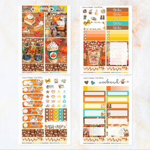 Cozy Fall Day-pocket Mini Weekly Kit Planner Stickers - Etsy